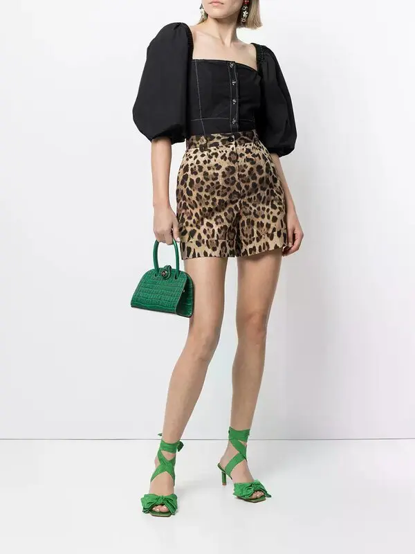 Dolce & Gabbana Leopard-print Tailored Shorts