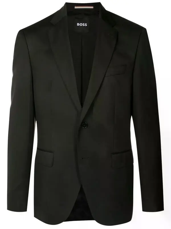 BOSS Single-breasted Fitted Blazer - Black