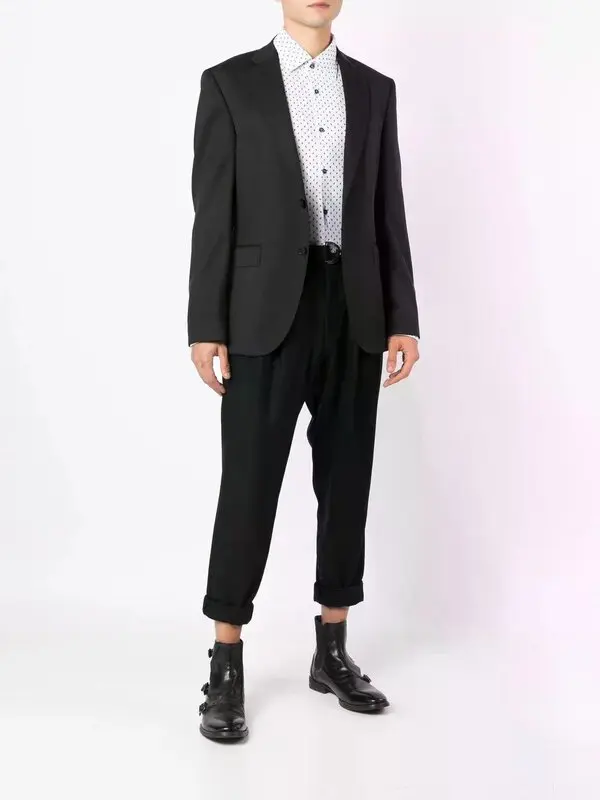 BOSS Single-breasted Fitted Blazer - Black