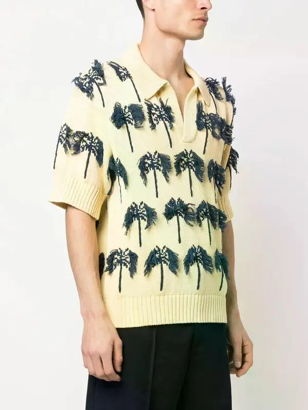 JIL SANDER Palm-tree Polo Shirts