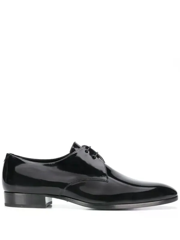 Saint Laurent Varnished Leather Derby Shoes