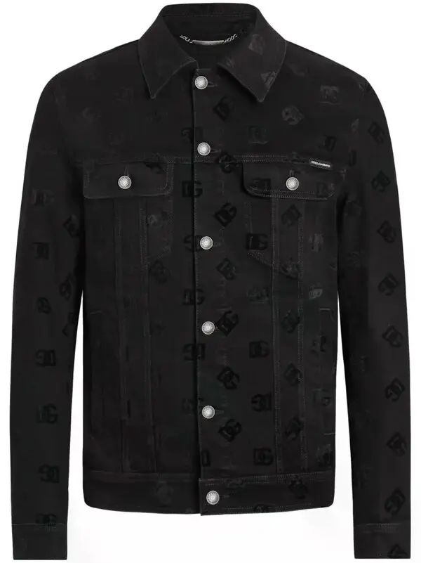 Dolce & Gabbana Jacquard-logo Denim Jacket
