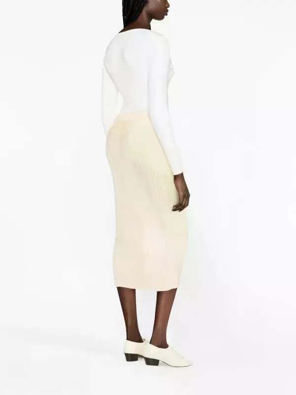 JIL SANDER Ribbed-knit Midi Skirt