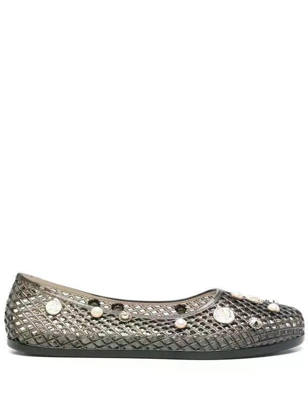 ANCIENT GREEK SANDALS Iro Ballet Flats - Black