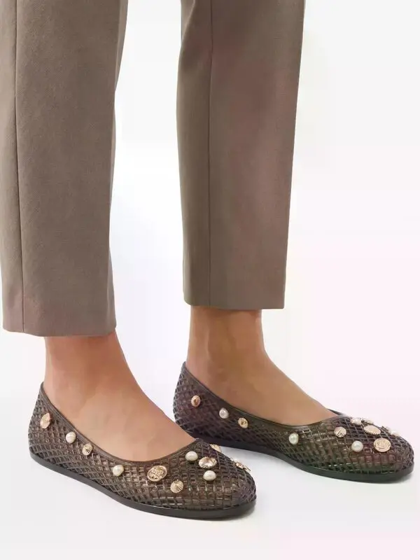 ANCIENT GREEK SANDALS Iro Ballet Flats - Black