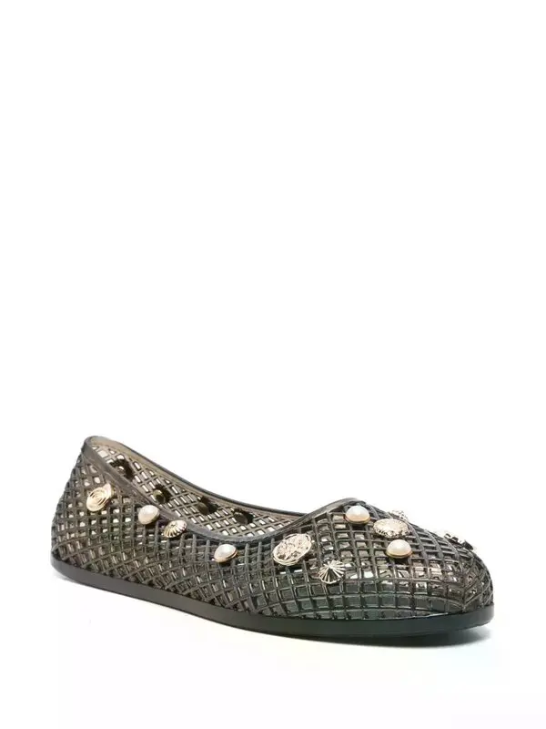 ANCIENT GREEK SANDALS Iro Ballet Flats - Black