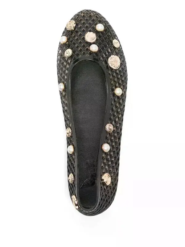 ANCIENT GREEK SANDALS Iro Ballet Flats - Black