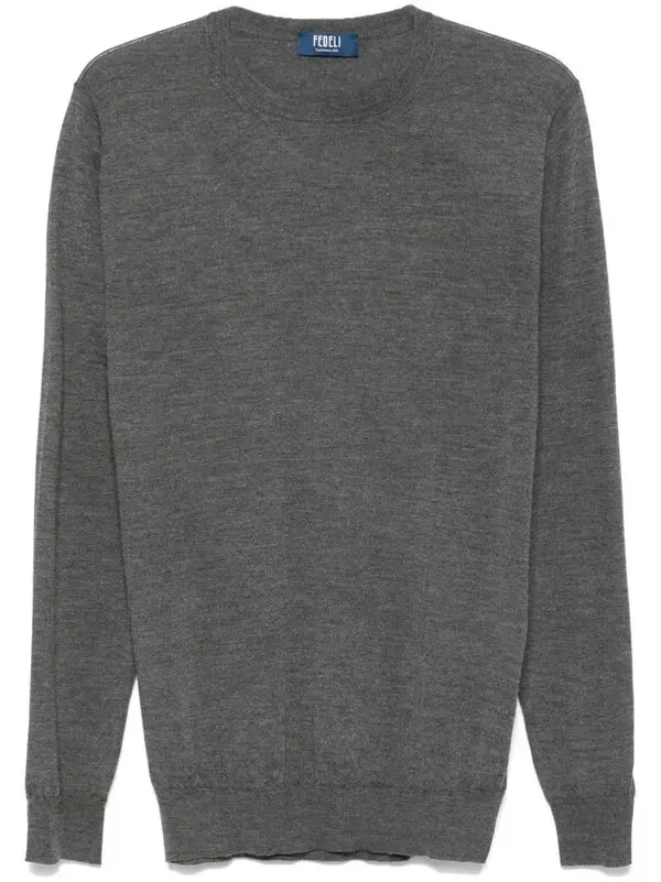 Fedeli Cashmere-silk Blend Sweater - Grey