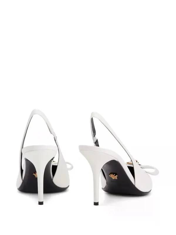 Versace Medusa '95 85mm Leather Slingback Pumps