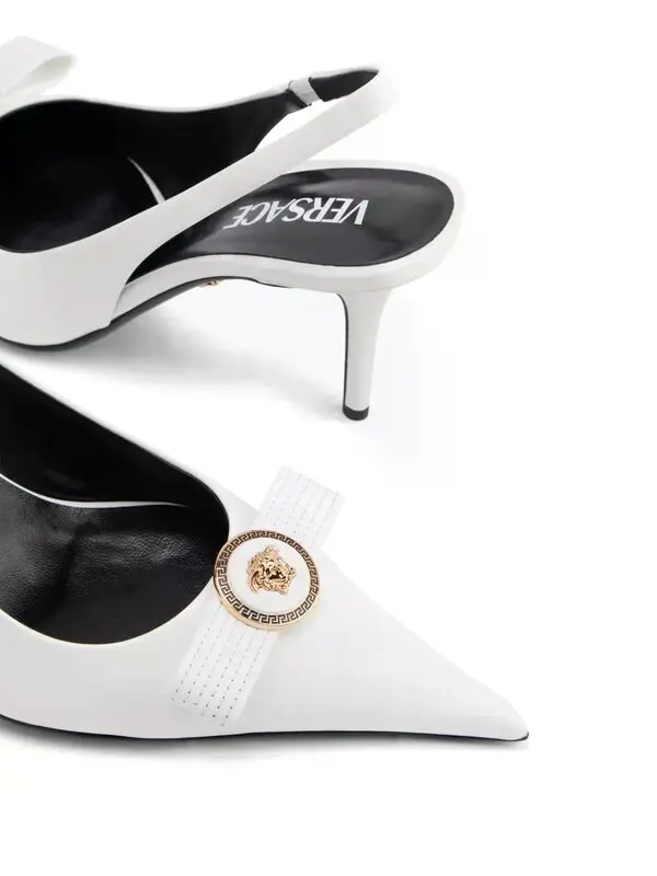 Versace Medusa '95 85mm Leather Slingback Pumps