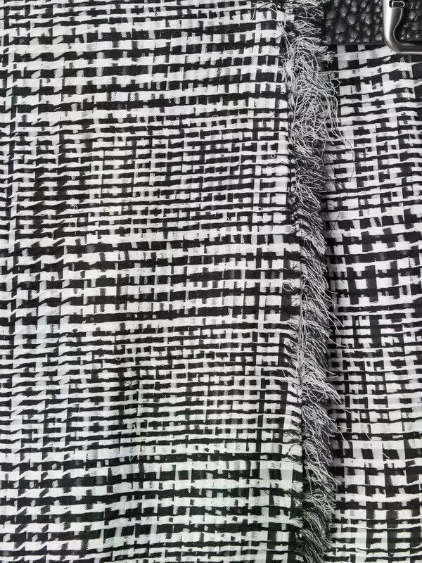 Burberry Plaid Fringed Miniskirt
