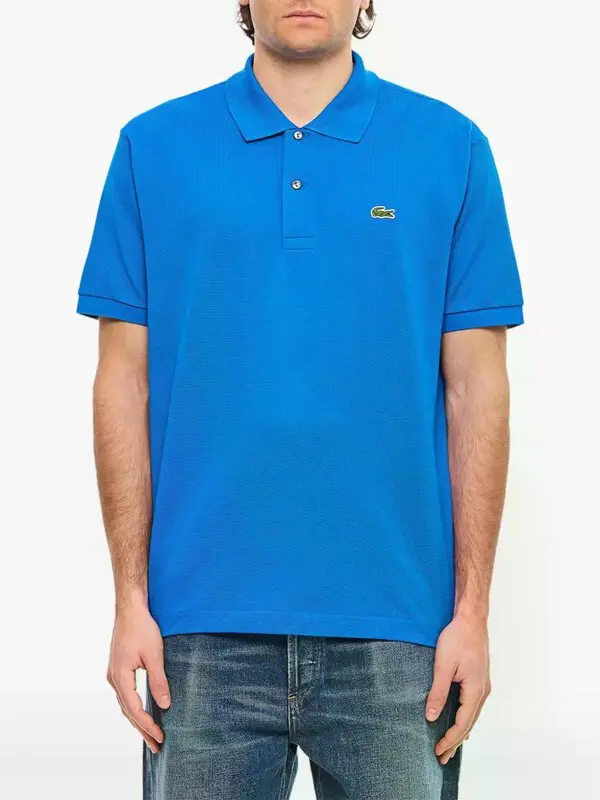 Lacoste Logo-appliqué Polo Shirt - Blue