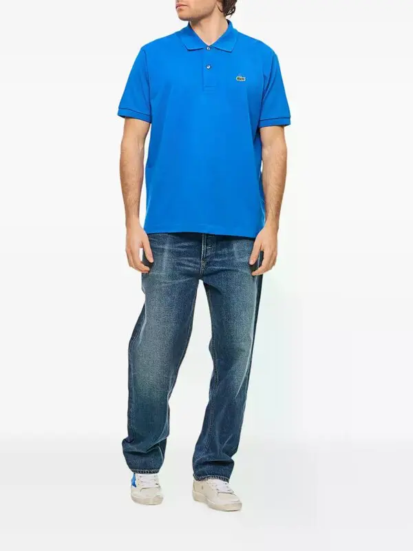 Lacoste Logo-appliqué Polo Shirt - Blue