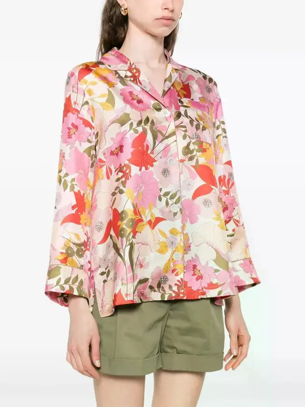 Max Mara Floral Print Shirt