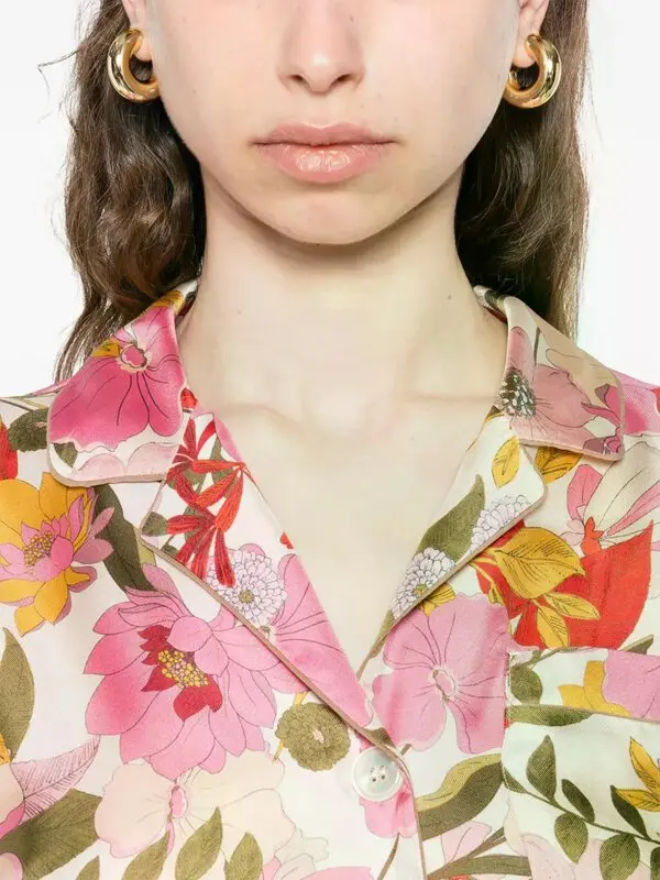 Max Mara Floral Print Shirt