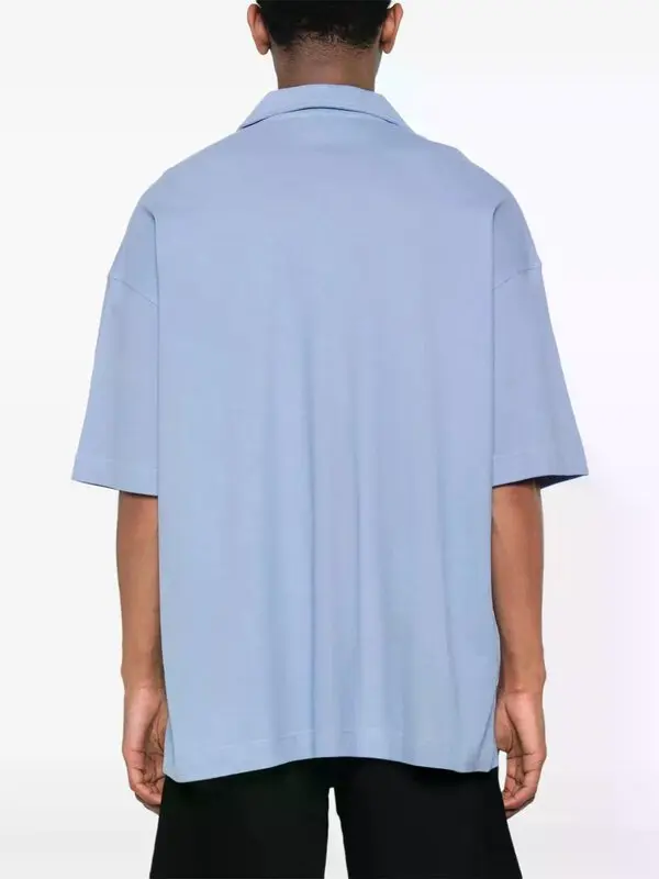 Versace Logo-appliqué Cotton Polo Shirt
