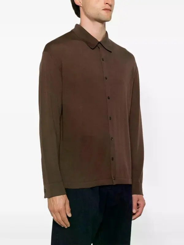 D4.0 Wool Cardigan - Brown