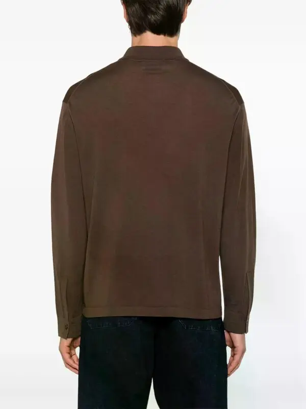 D4.0 Wool Cardigan - Brown