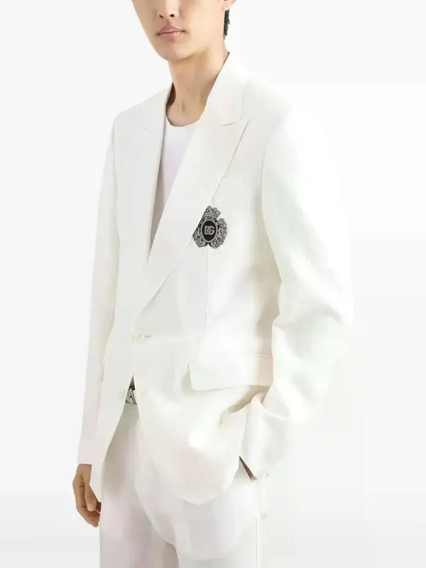 Dolce & Gabbana Logo-embroidered Blazer