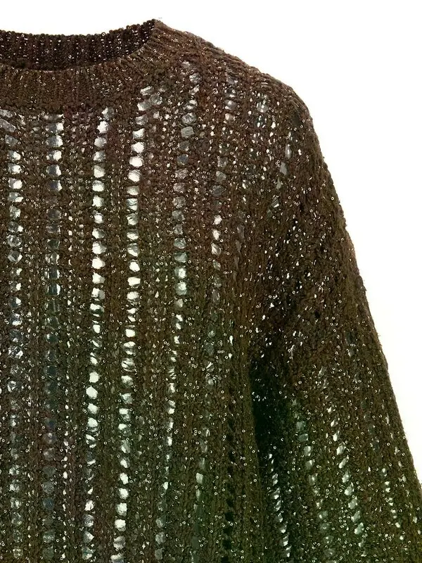 Brunello Cucinelli Rustic Dazzling Net Jersey