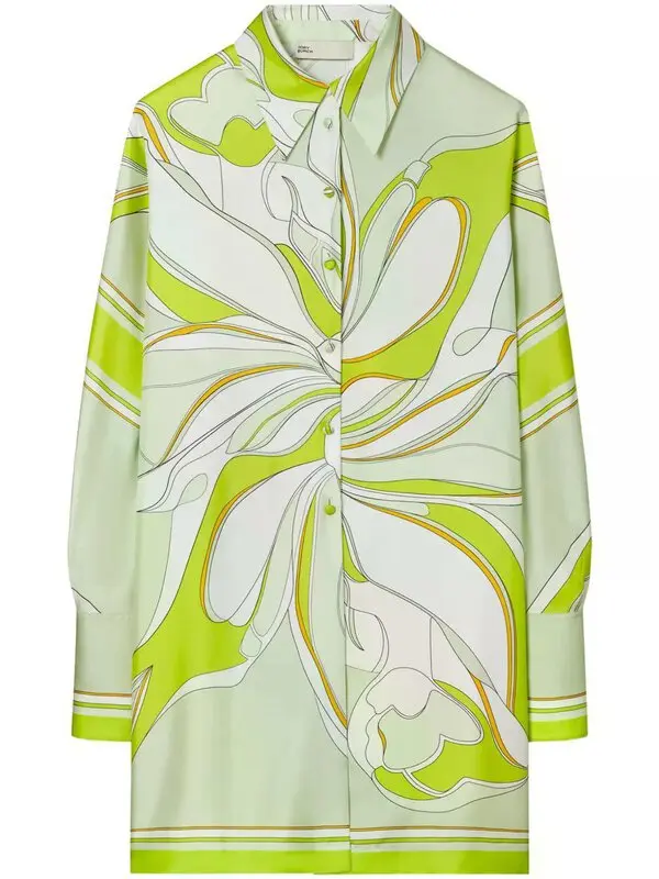 Tory Burch Floral-print Silk Shirt