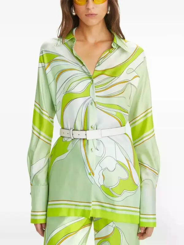 Tory Burch Floral-print Silk Shirt