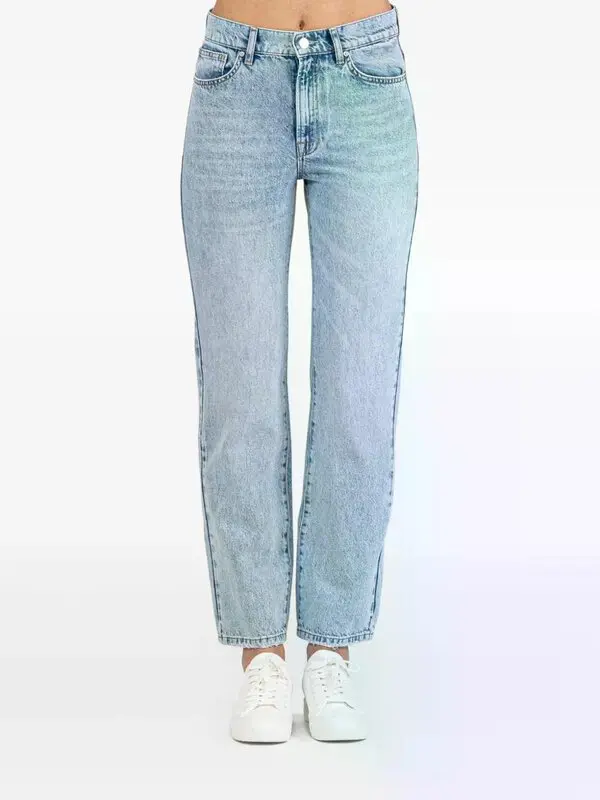 Ag Logo-patch Straight Leg Jeans