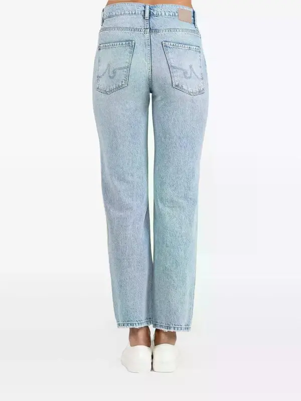 Ag Logo-patch Straight Leg Jeans