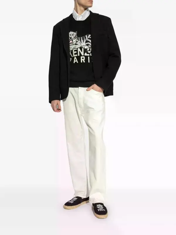 Kenzo Logo-embroidered Cotton Sweatshirt