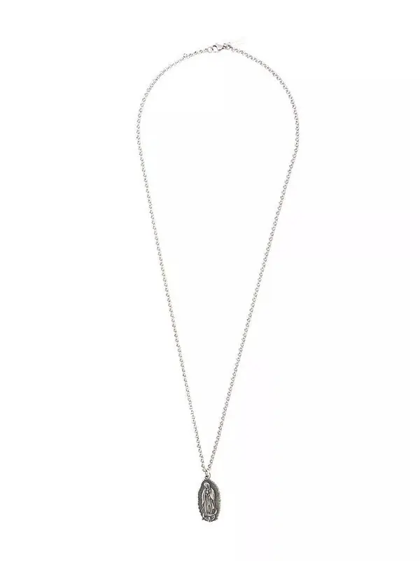 NIALAYA JEWELRY Our Lady Of Guadalupe Pendant Necklace - Silver