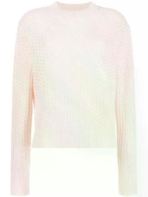 Fabiana Filippi Crew-neck Pointelle-knit Jumper - Pink