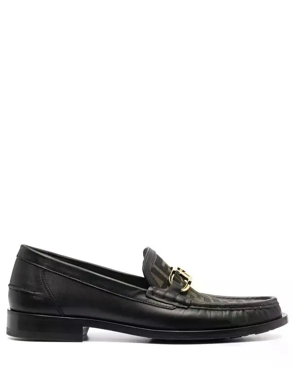 Fendi O'lock Loafers - Black