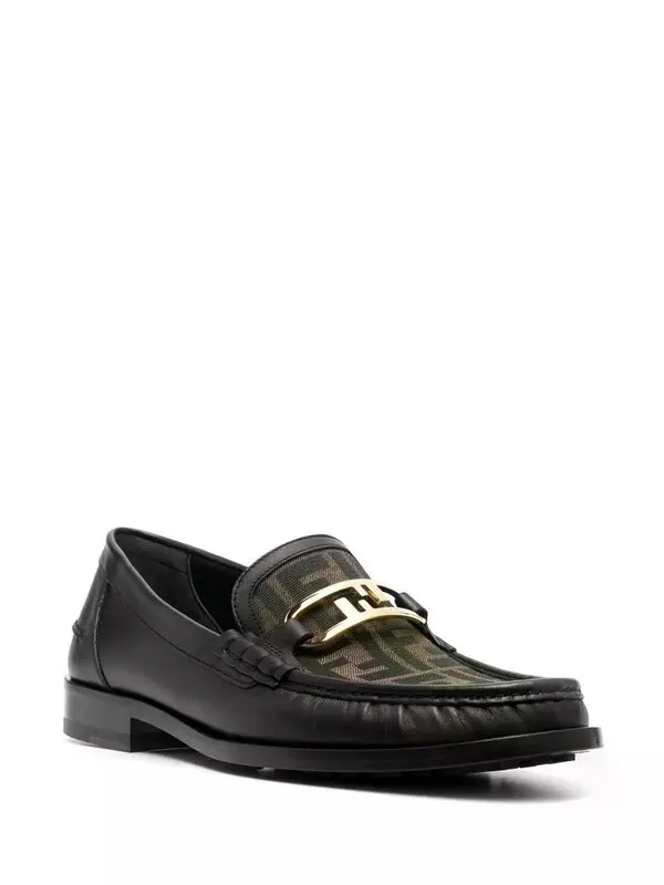 Fendi O'lock Loafers - Black