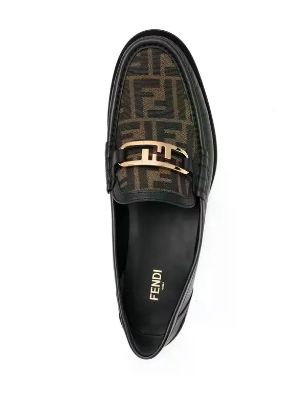 Fendi O'lock Loafers - Black