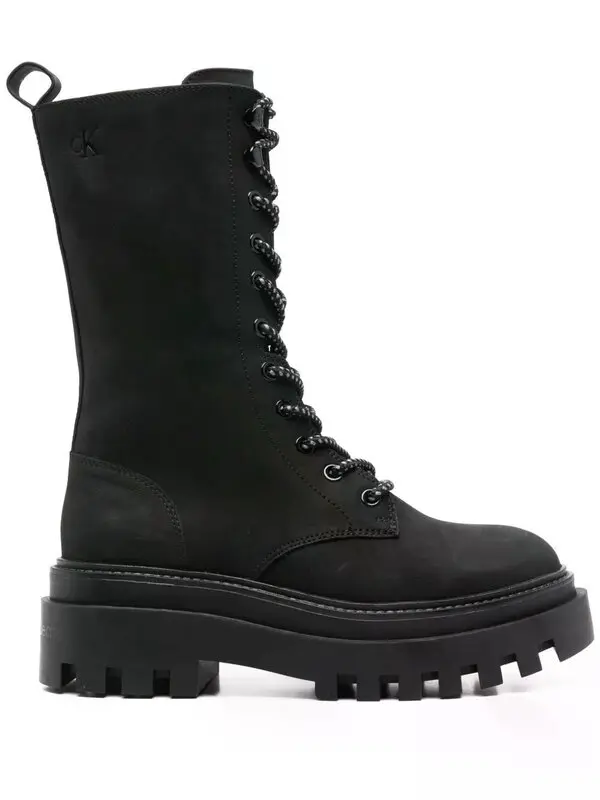 Calvin Klein Leather Platform Boots