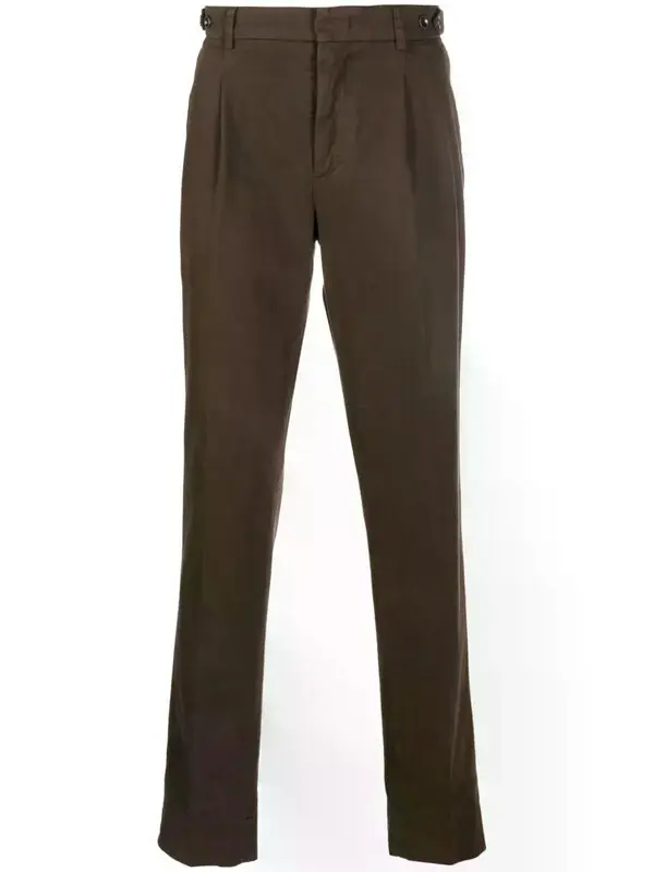 Peserico Waist-tab Cotton Trousers