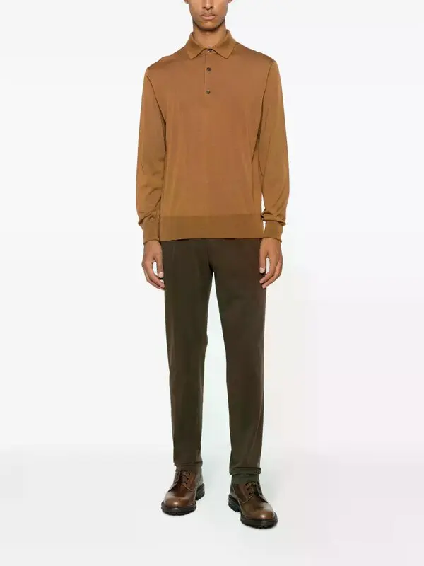 Peserico Waist-tab Cotton Trousers