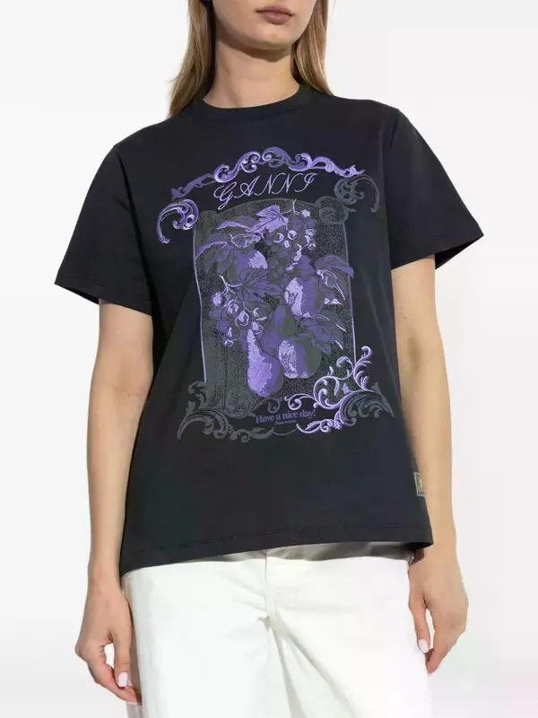 GANNI Cotton T-shirt