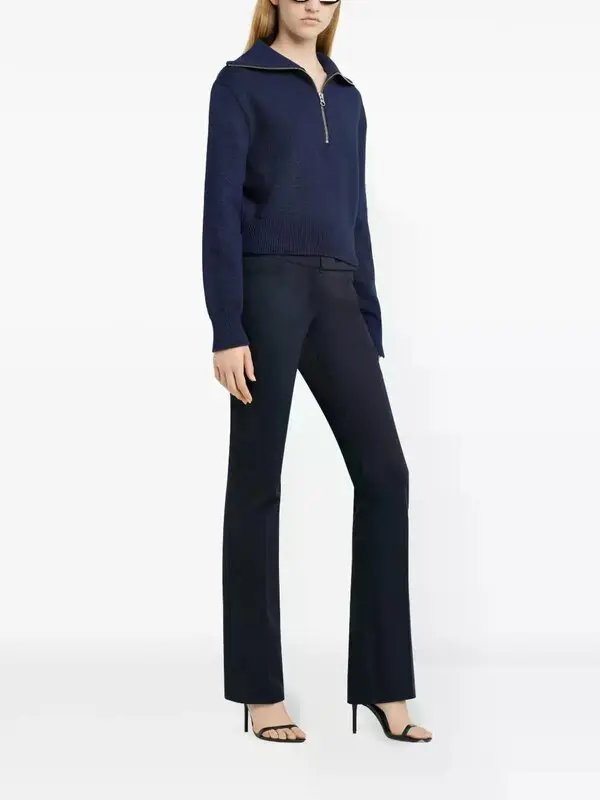 COURREGES Quarter Zip Jumper - Blue