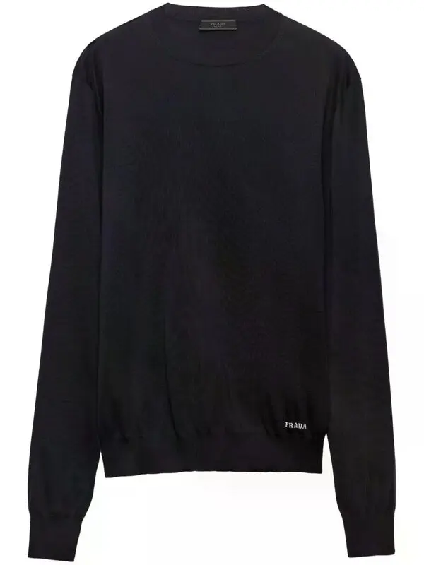 Prada Crew-neck Silk Jumper