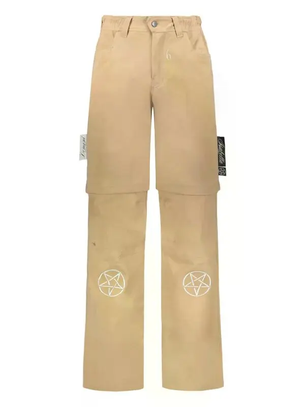 ISABELLA 1985 Cotton Trousers With Detachable Legs - Hazelnut