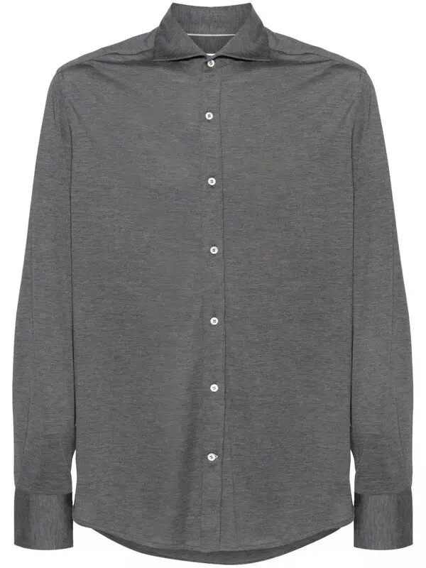 Brunello Cucinelli Mélange Jersey Shirt - Grey