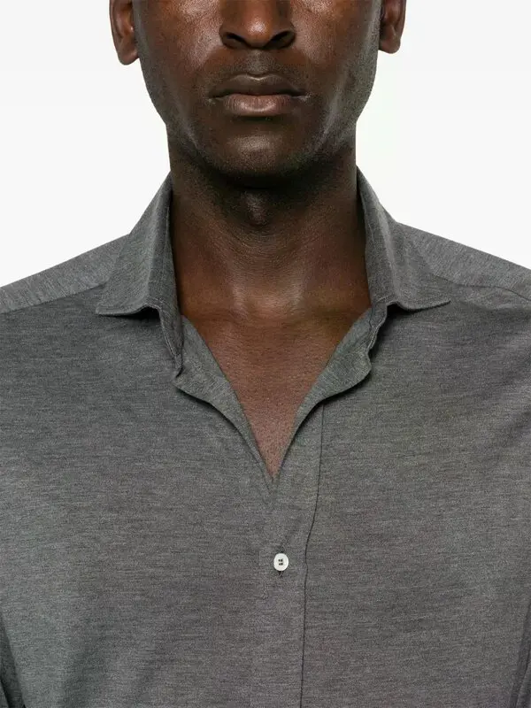Brunello Cucinelli Mélange Jersey Shirt - Grey