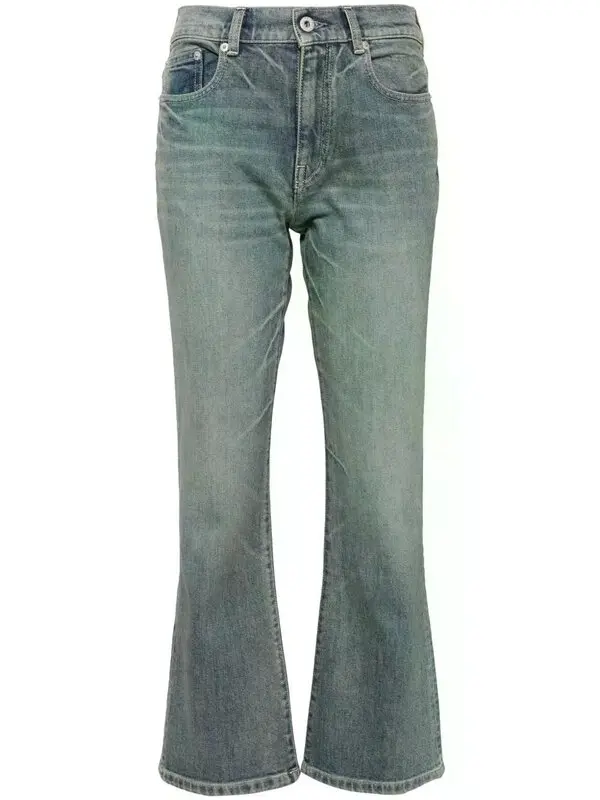 Kenzo Bara Flared Cropped Jeans