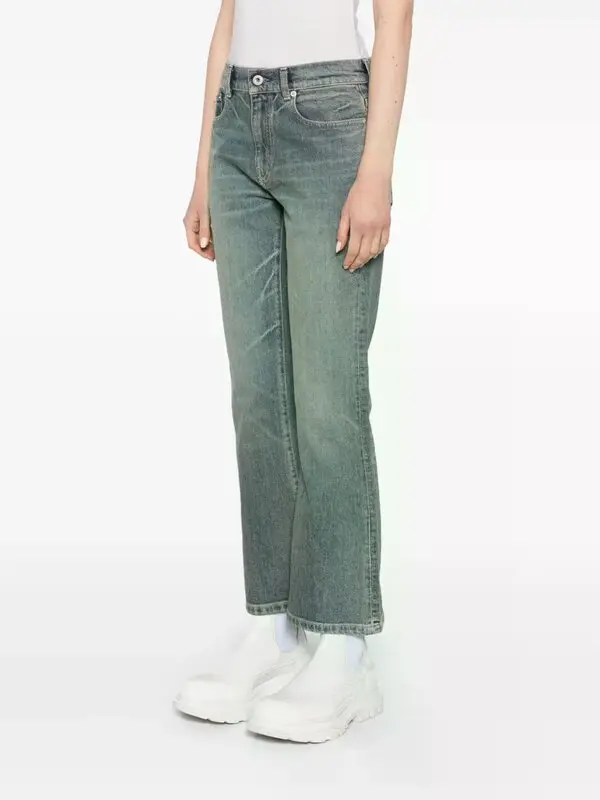 Kenzo Bara Flared Cropped Jeans