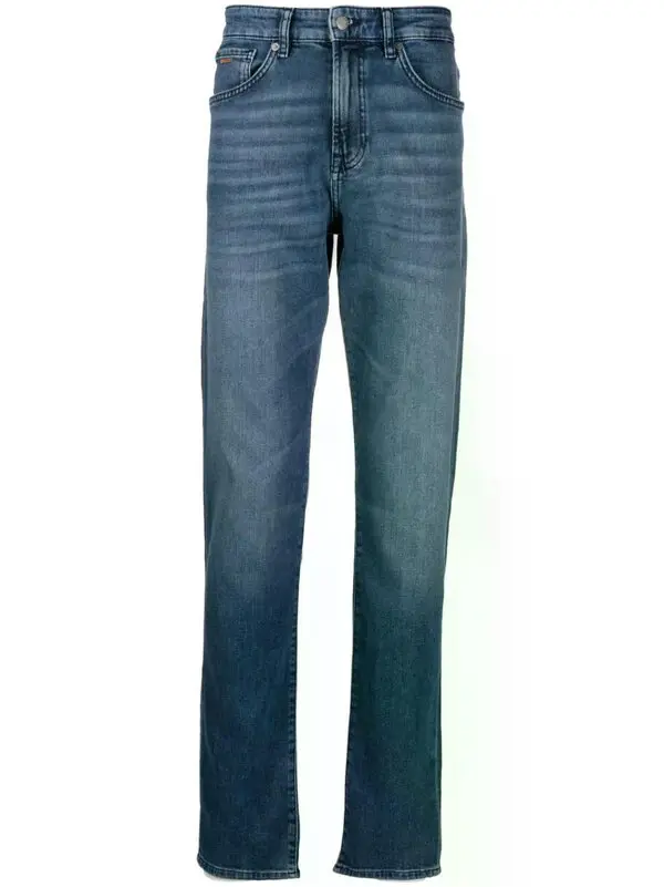 BOSS Tapered-leg Mid-rise Jeans
