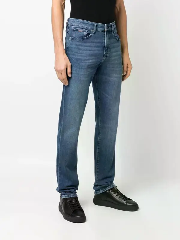 BOSS Tapered-leg Mid-rise Jeans