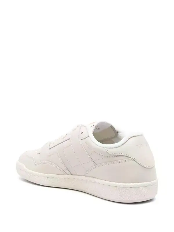TOM FORD Logo-debossed Leather Sneakers - White