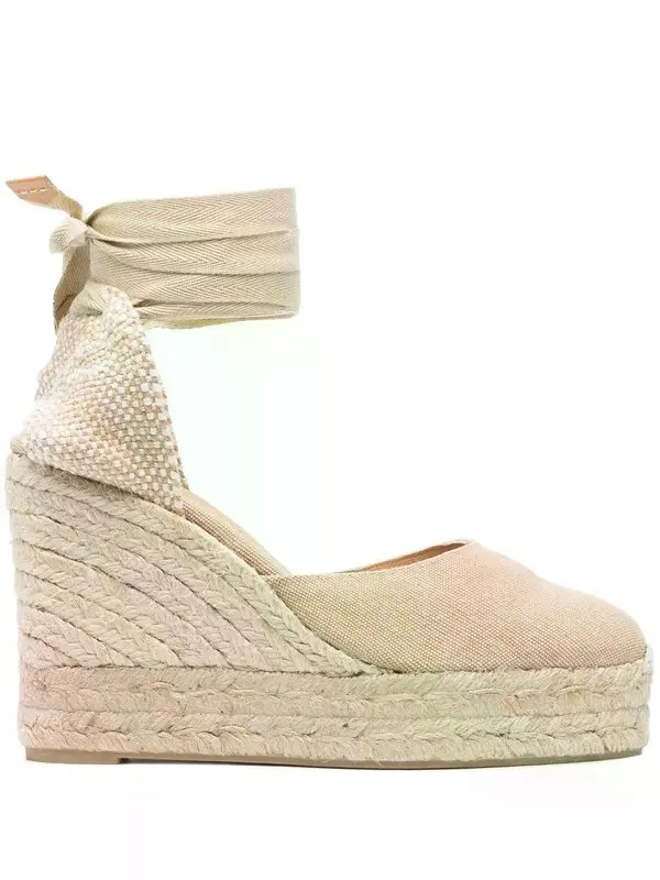 CastaÑer Carina 8 100mm Wedge Espadrilles - Neutrals