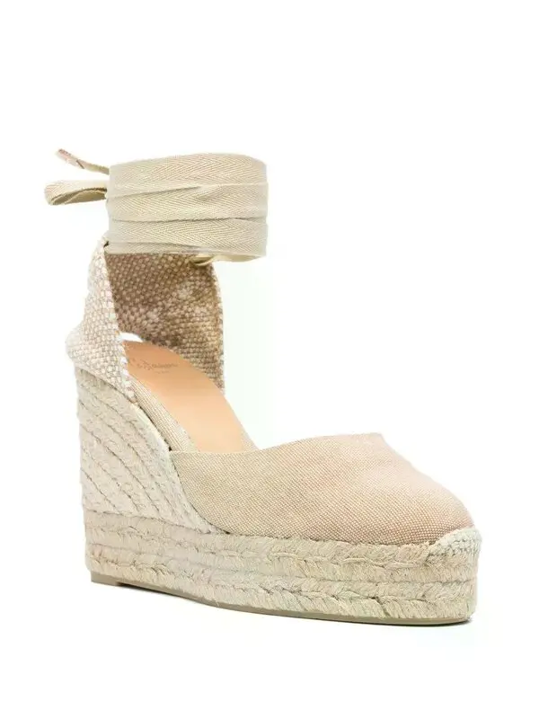 CastaÑer Carina 8 100mm Wedge Espadrilles - Neutrals